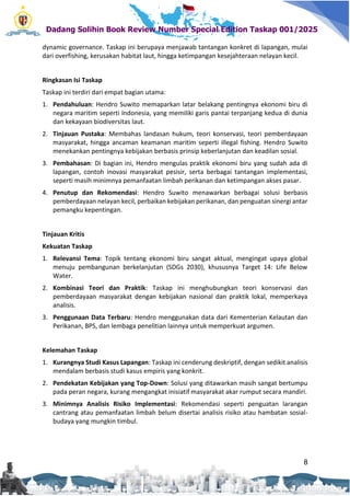 Dadang Solihin Book Review Number Special Edition Taskap 001/2025 | PDF