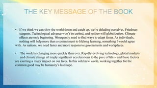 Book review thank you for being late 1 | PPT