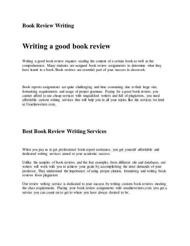 Book Review Writing Book Review Writing