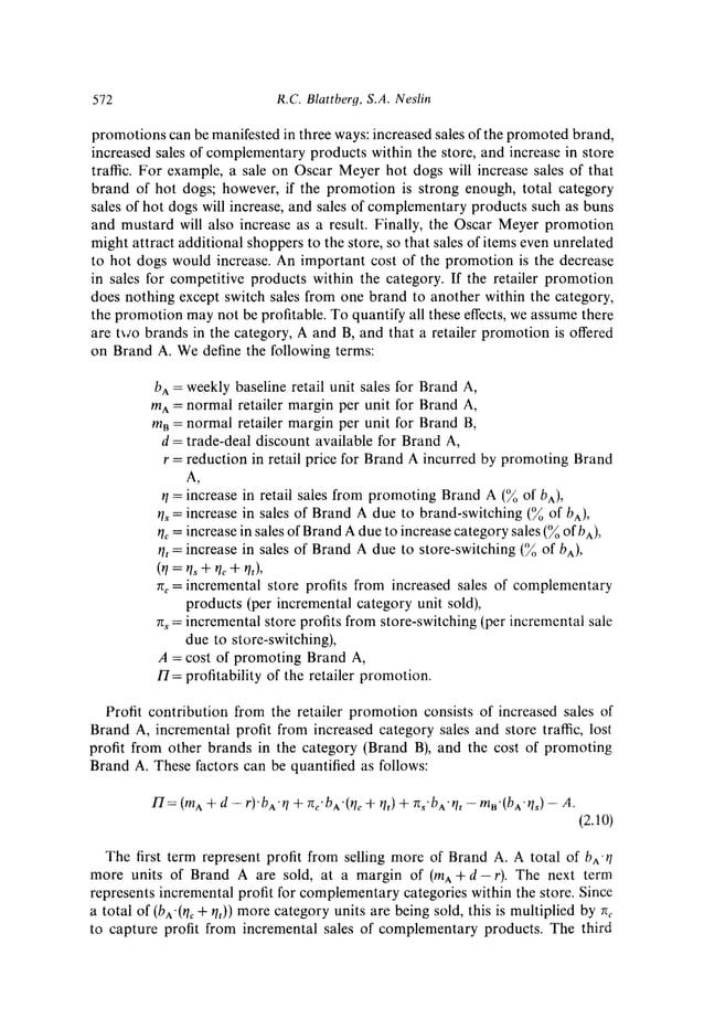 Book robert c blattberg sales promotion models | PDF