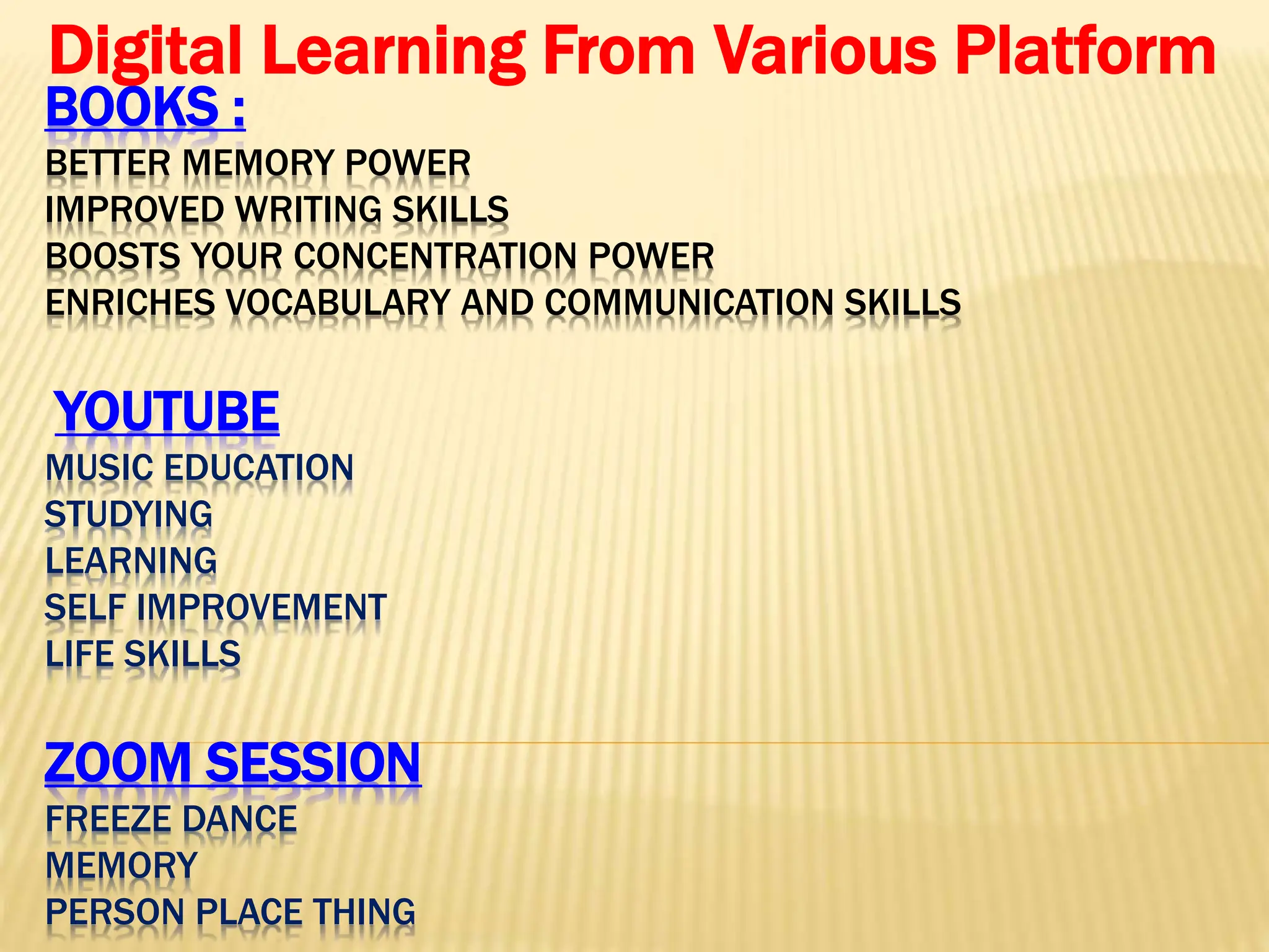 Digital Learning From Various Platform Books.pptx