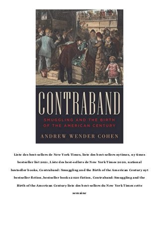 ( Books ) Contraband: Smuggling and the Birth of the American Century