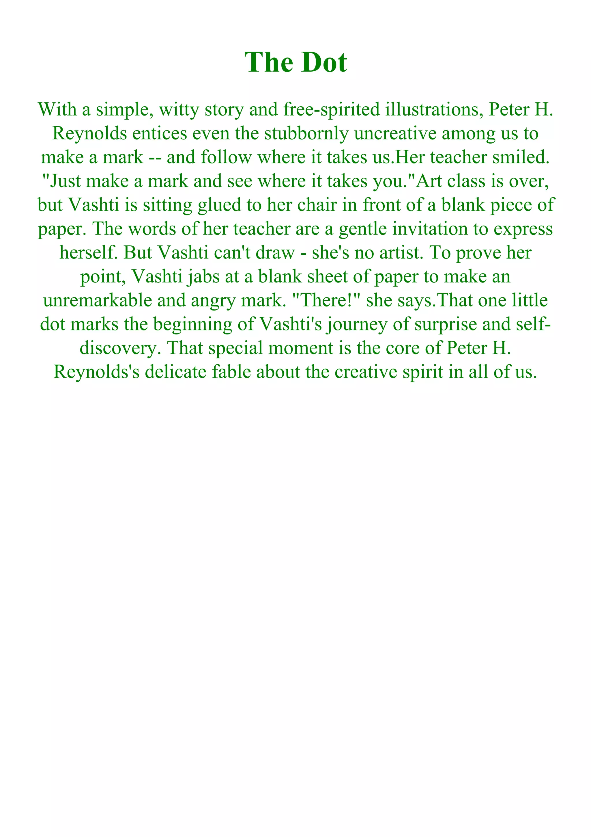 ( Books ) The Dot | PDF