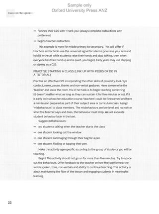 A Positive Learning Framework for Classroom Management | PDF