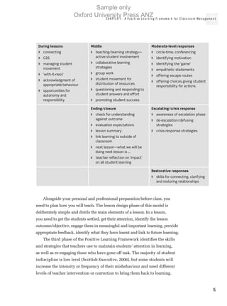 A Positive Learning Framework for Classroom Management | PDF