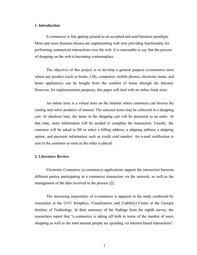 Book sales ecommerce project plan example | PDF | Web Development | Internet