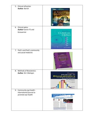 Best book for Optometry's students | PDF