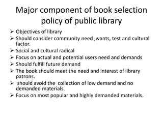 book selection policy NOU DLIM Book .pptx