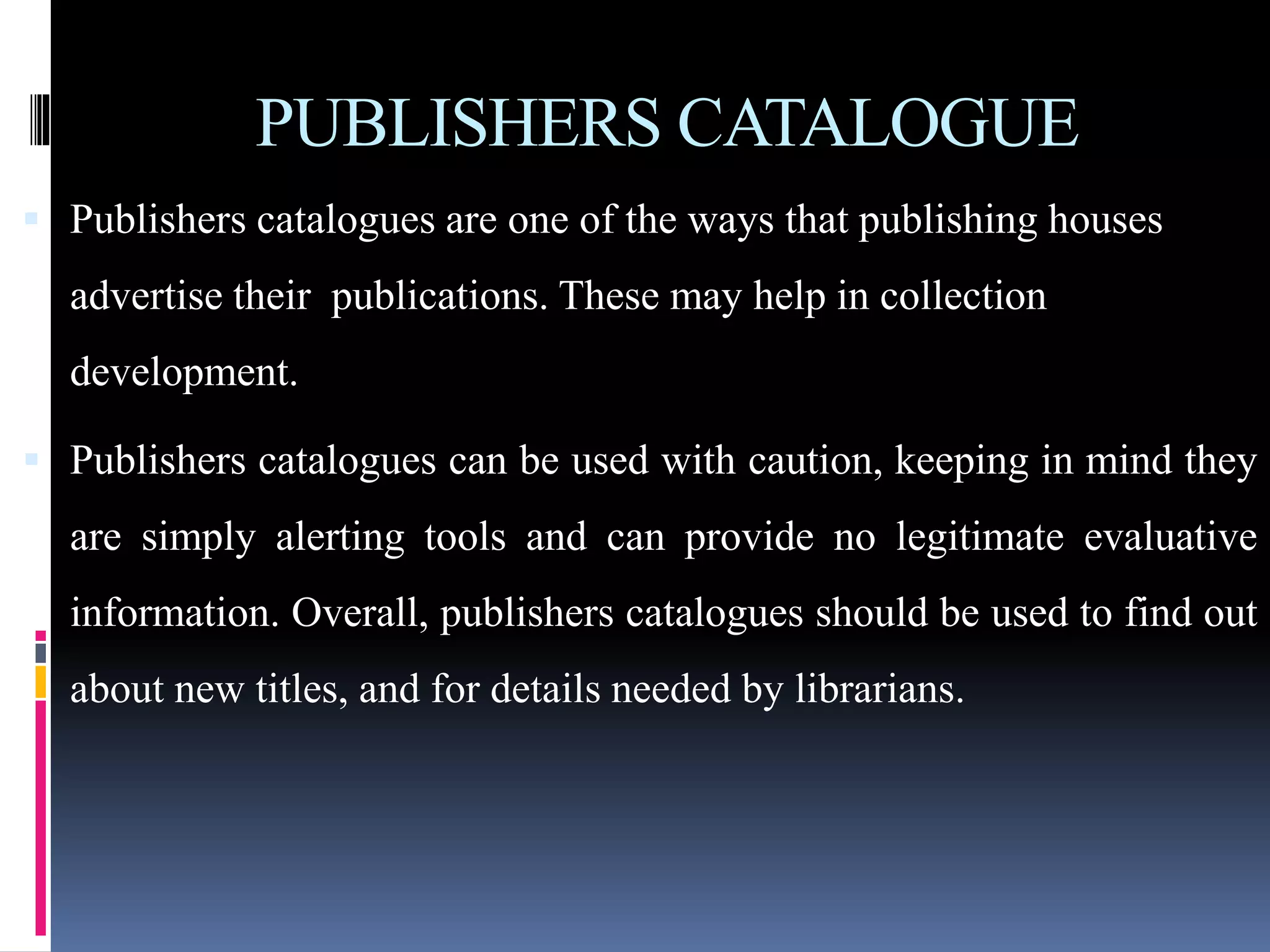 Book Selection Tools | PPTX