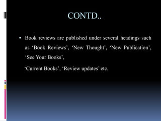 Book Selection Tools | PPTX