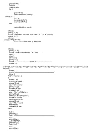 BOOK SHOP SYSTEM C++ | DOC
