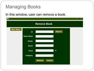Book Shop Management System | PPTX