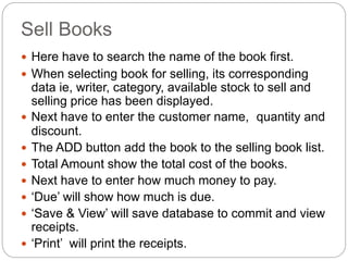 Book Shop Management System | PPTX
