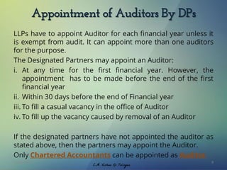 Books of Accounts and Audit of LLP | PDF