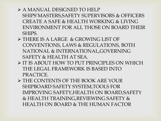 Books of occupational safety and health (osha | PPTX