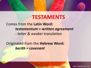 Books of the bible | PPTX