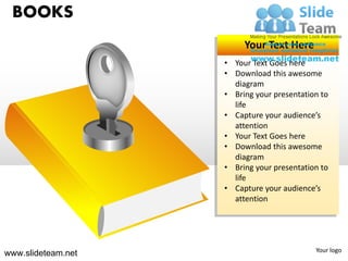 Books powerpoint ppt templates. | PPT