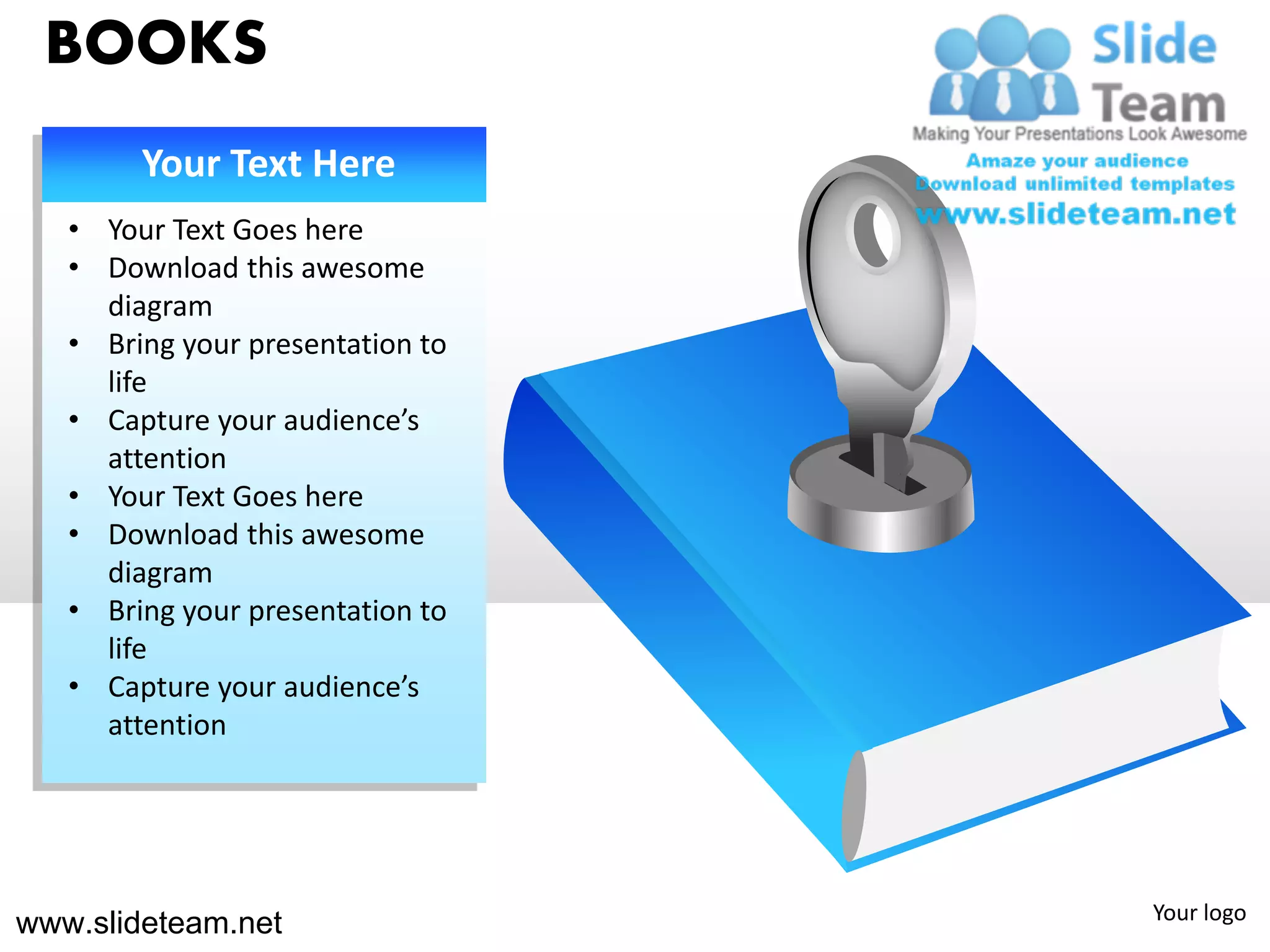 Books powerpoint presentation templates. | PPT