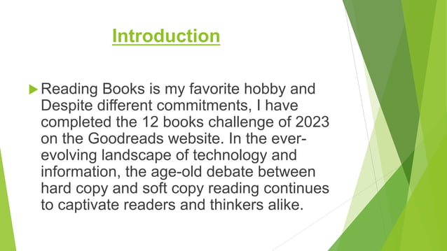 Books Reading Hard Copy Vs Soft Copy.pptx | Tablets and E-readers ...