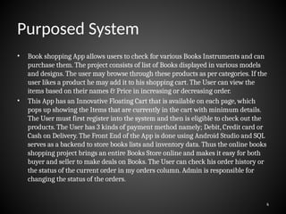 The Bookstore management system with .pptx