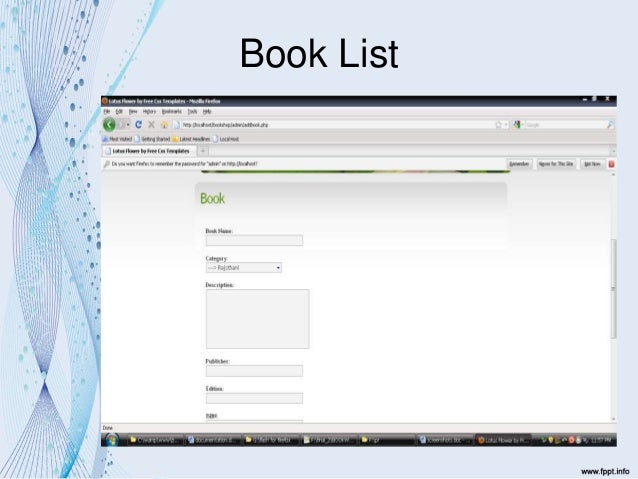 Book Store Php Ppt