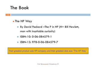 Book Summary -The HP Way | PDF