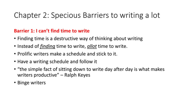 How to write a lot by Paul Silvia | PPTX
