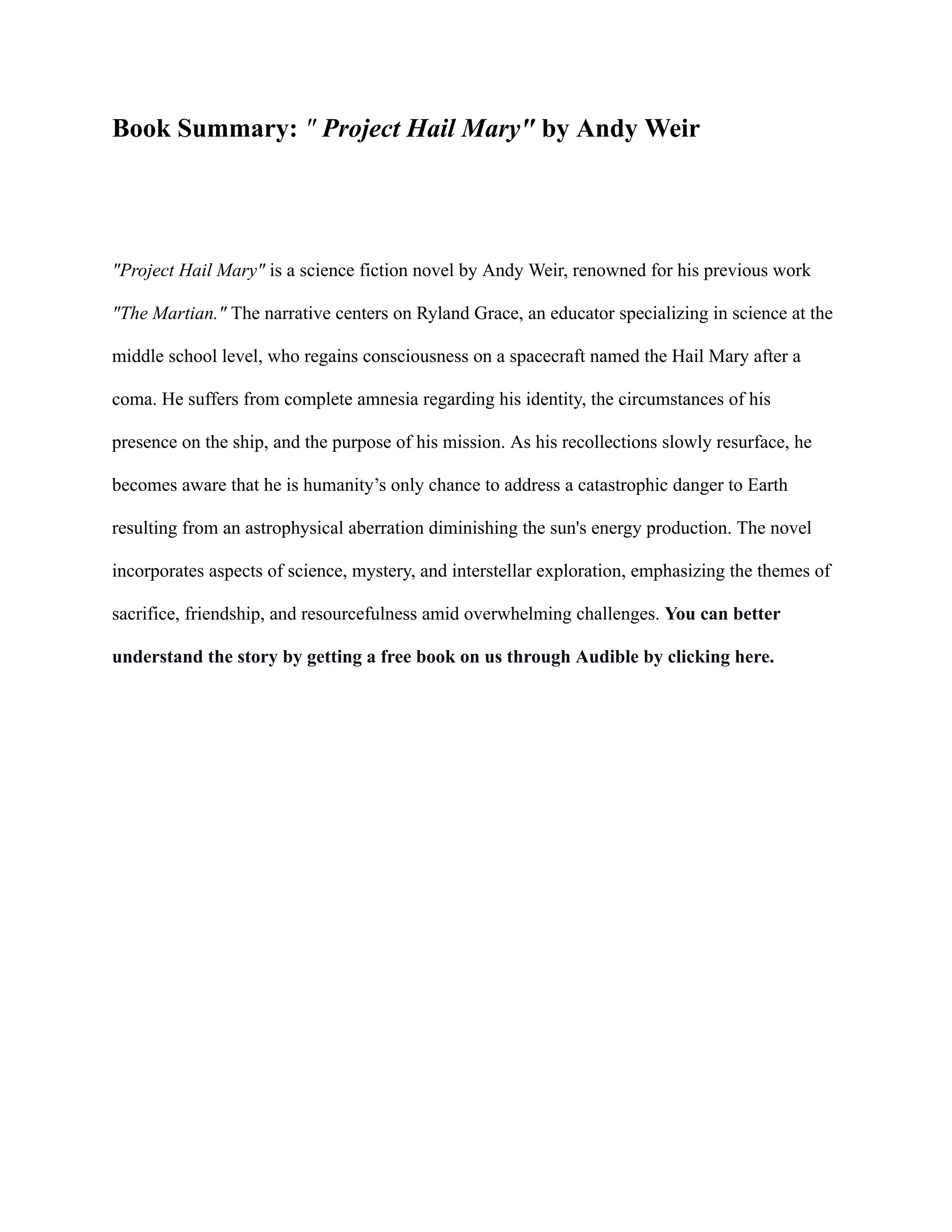 Book Summary_ " Project Hail Mary" by Andy Weir.pdf