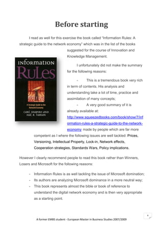 Book Summary Report Example | PDF