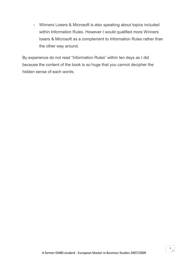 Book Summary Report Example | PDF | Computing | Technology & Computing