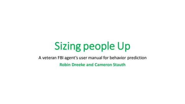 Sizing people Up | PPT