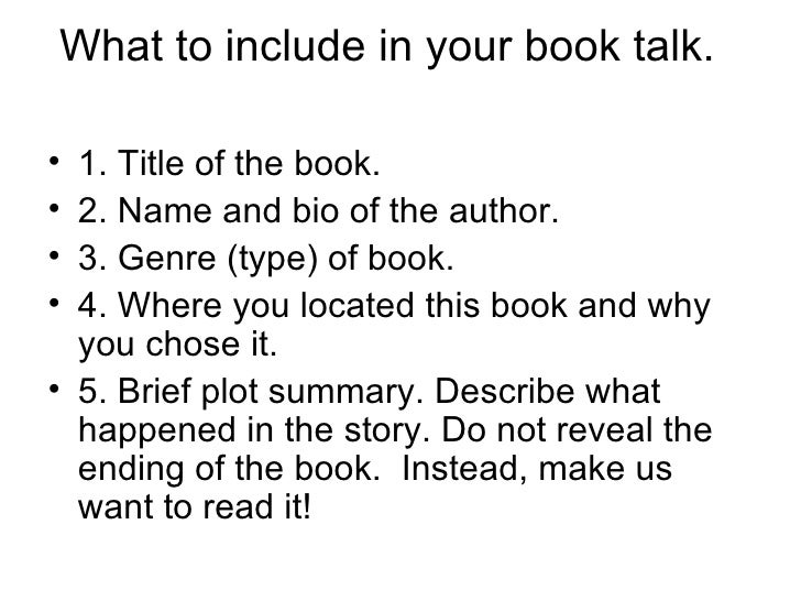 Book Talk Book Talk