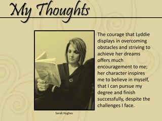 Lyddie Book talk | PPTX | Fiction | Books and Literature