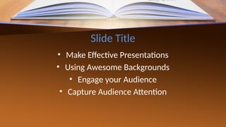 Book Template with Pages Opening Animation | PPT