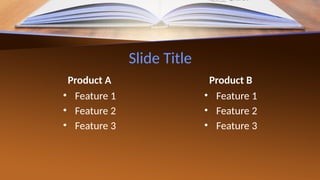 Book Template with Pages Opening Animation | PPTX