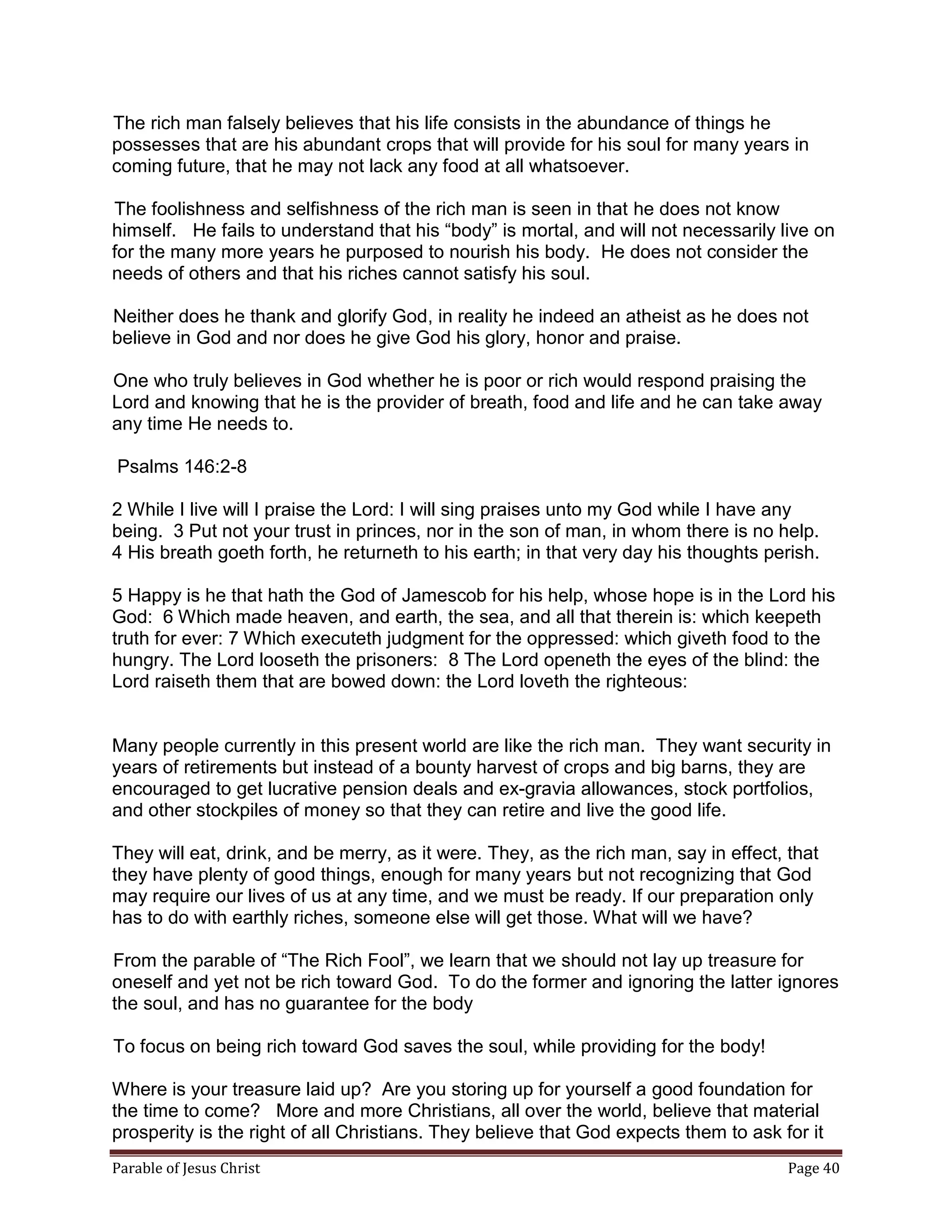 The parables of our Lord Jesus Christ elaborated in depth | PDF