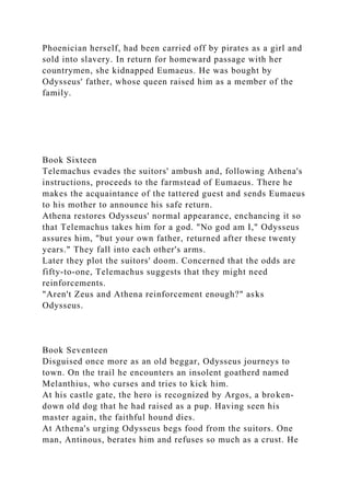 Book ThirteenWhen Odysseus has finished his tale, the king order.docx