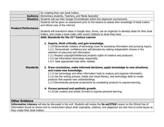 Book trailer lesson plan | PDF | Educational Assessment | Education