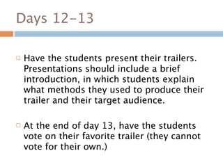 Book trailer Lesson Plan Project | KEY