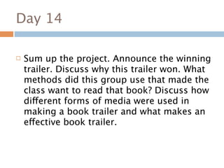 Book trailer Lesson Plan Project | KEY