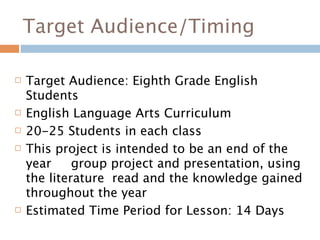 Book trailer Lesson Plan Project | KEY