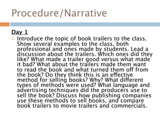 Book trailer Lesson Plan Project | KEY | Desktop Publishing | Computer ...