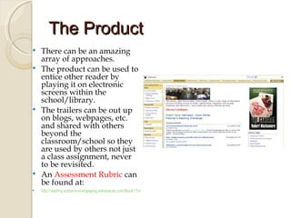 Book trailers: Our process | PPT