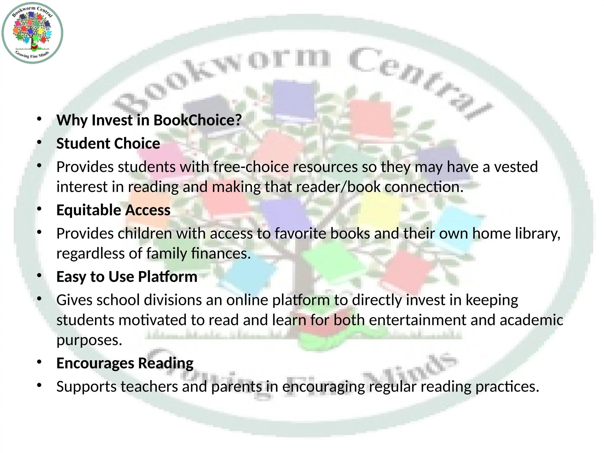 Bookworm Central - Reading Literacy Programs | PPT