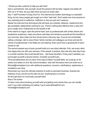 Book yourself solid | PDF