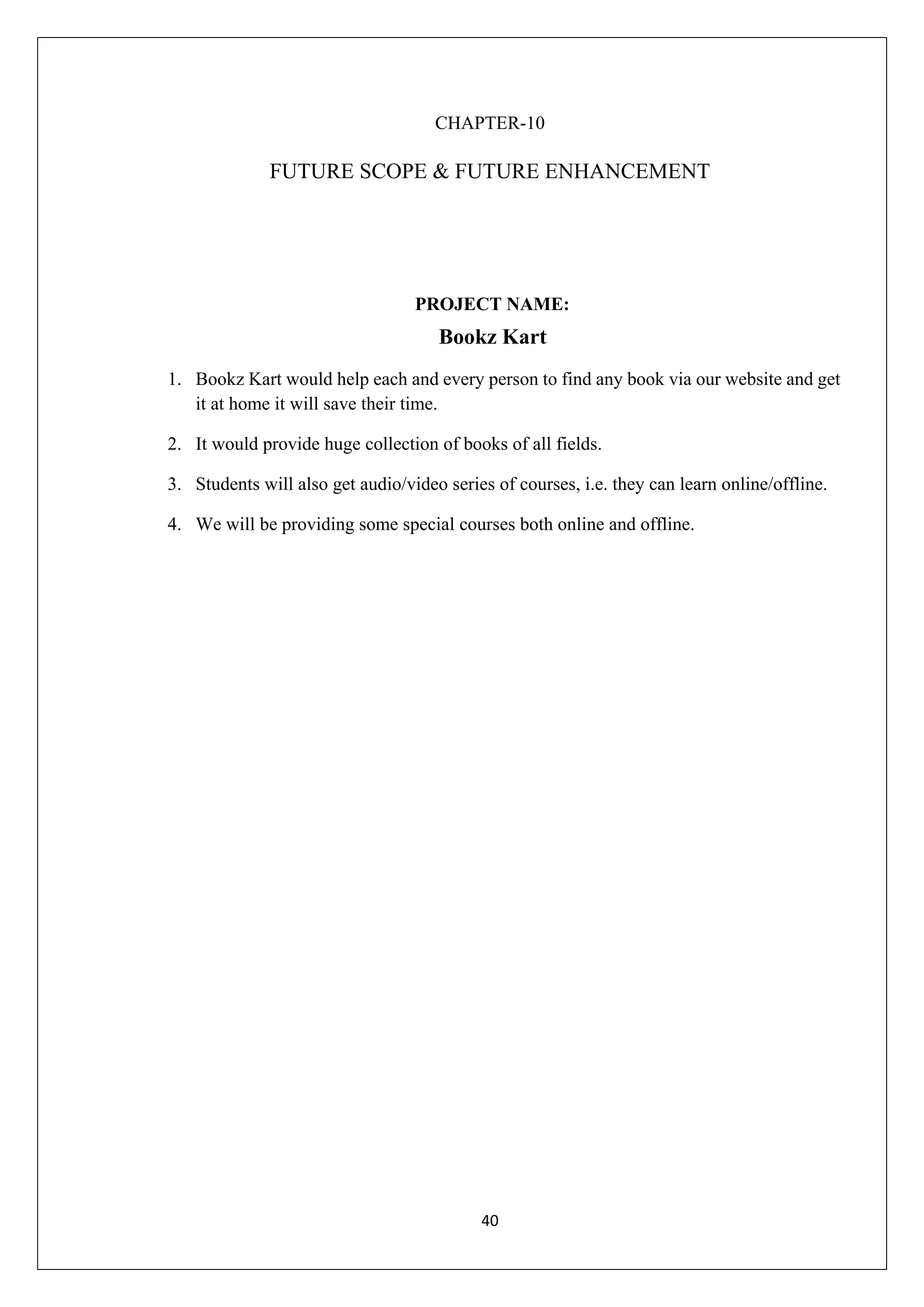 e-commerce web development project report (Bookz report) | PDF