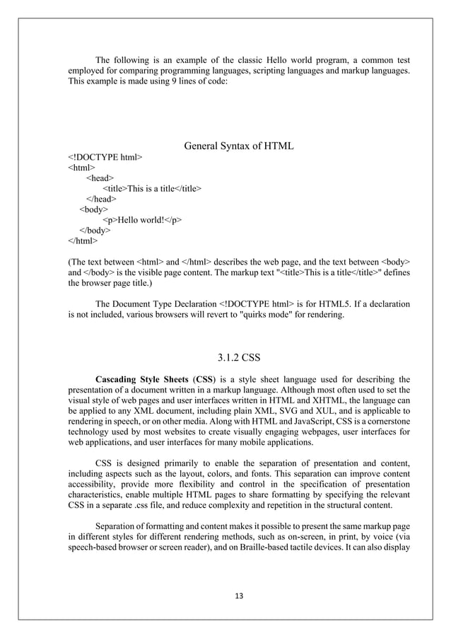 e-commerce web development project report (Bookz report) | PDF