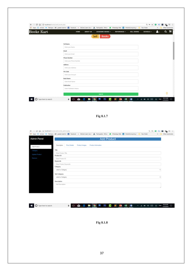 e-commerce web development project report (Bookz report) | PDF