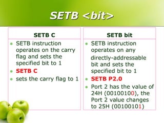 boolean 8051 | PPTX