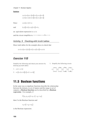 Boolean algebra | PDF